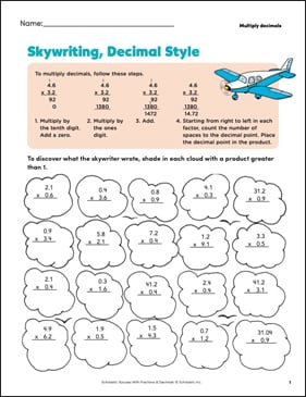 Fun Multiplying Decimals Worksheet Multiply Decimals Worksheets Free
