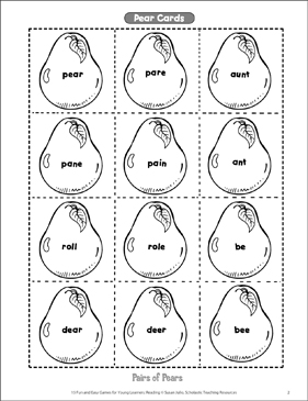 Pear Homophone Activity
