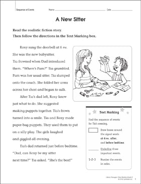 Close Reading Worksheet