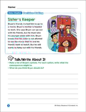 stealing is wrong worksheet