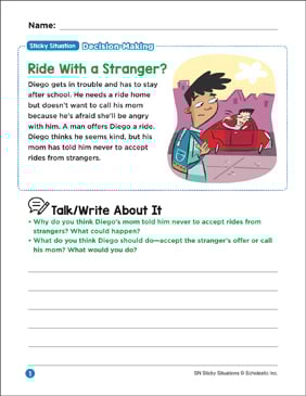 stealing is wrong worksheet