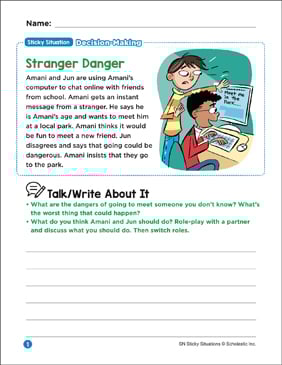 Stranger Danger Worksheets Stranger Safety Story: Building Community