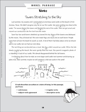 Grammar Mini Lesson All About Verbs Printable Lesson Plans Ideas