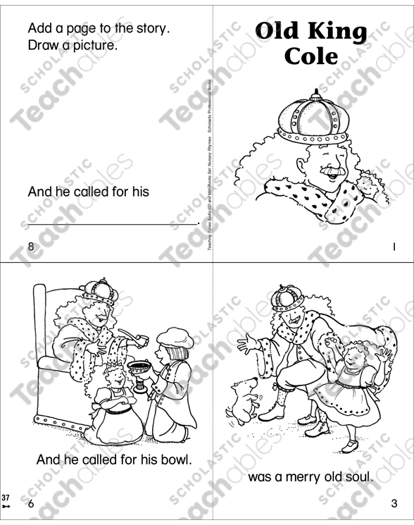 old king cole coloring pages