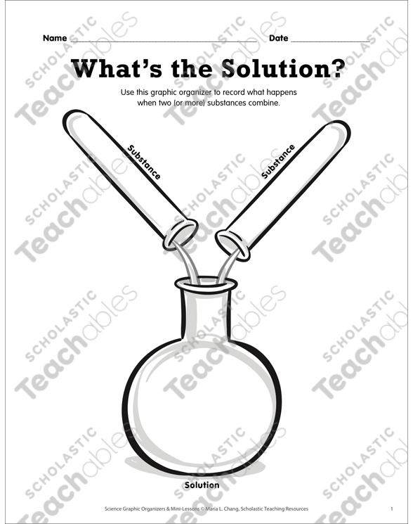 What’s the Solution?: Science Mini-Lesson | Printable Graphic ...