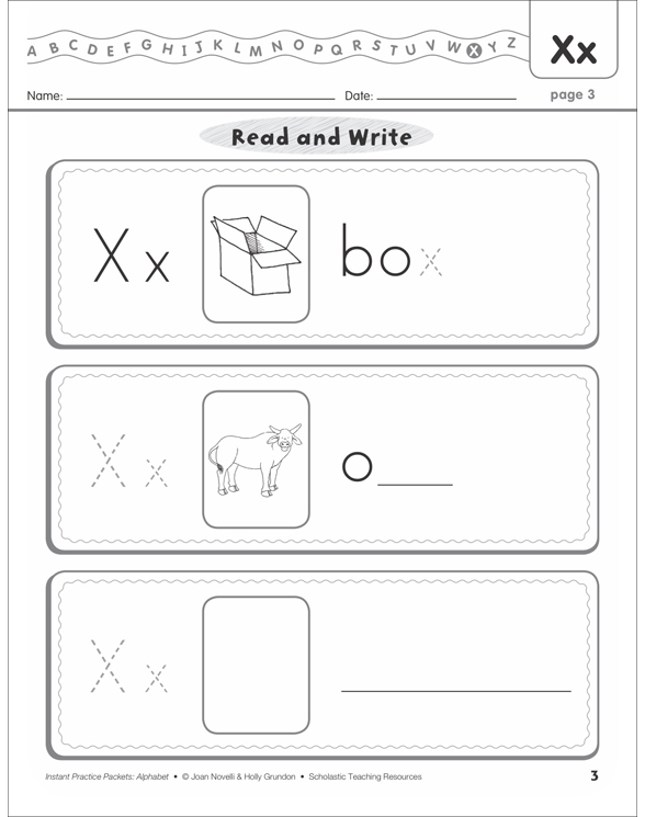 Xx Alphabet Printables