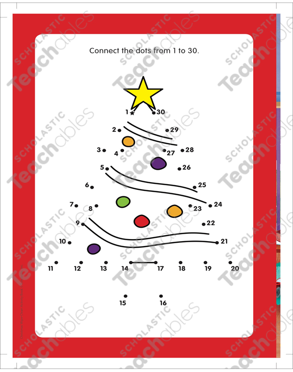 Dot To Dot Christmas Tree 970+ Christmas Connect The Dots Stock