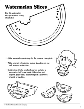 watermelon slices coloring pages