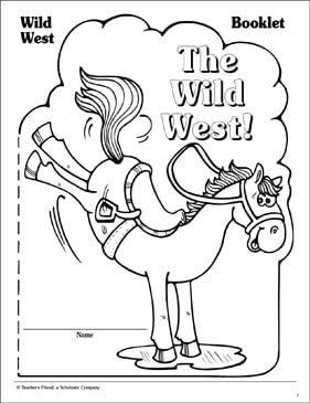 wild western town coloring pages