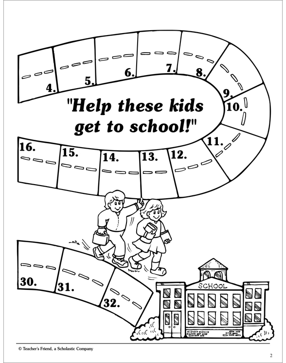 Don't Miss The Bus! Game | Printable Game Boards and Skills Sheets