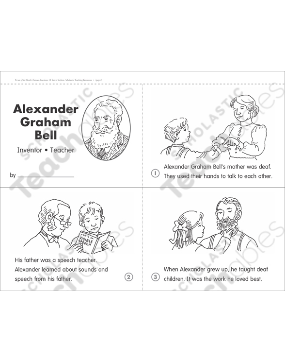 coloring pages of alexander graham bell