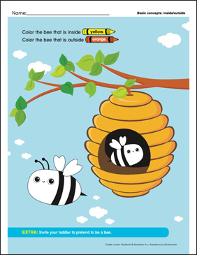 beehive drawing inside