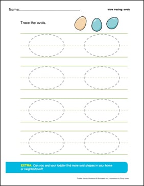 printable oval shapes