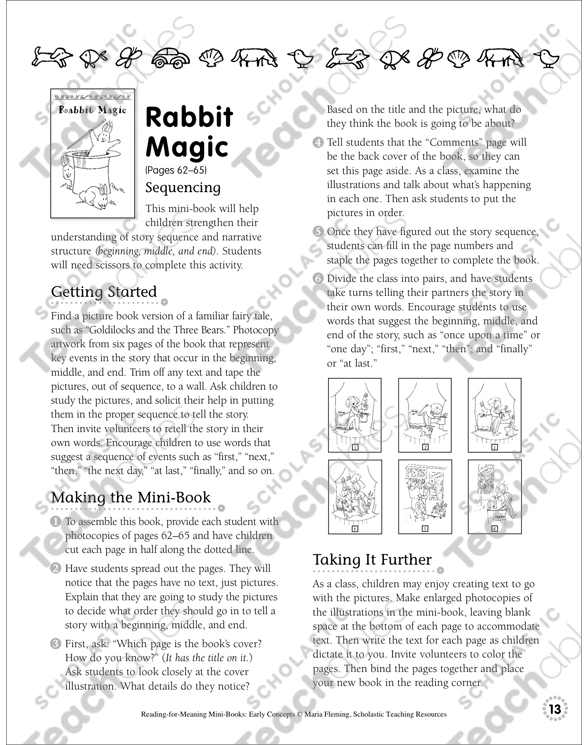 Rabbit Magic (Early Concepts) | Printable Mini-Books