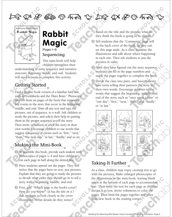 Rabbit Magic (Early Concepts) | Printable Mini-Books