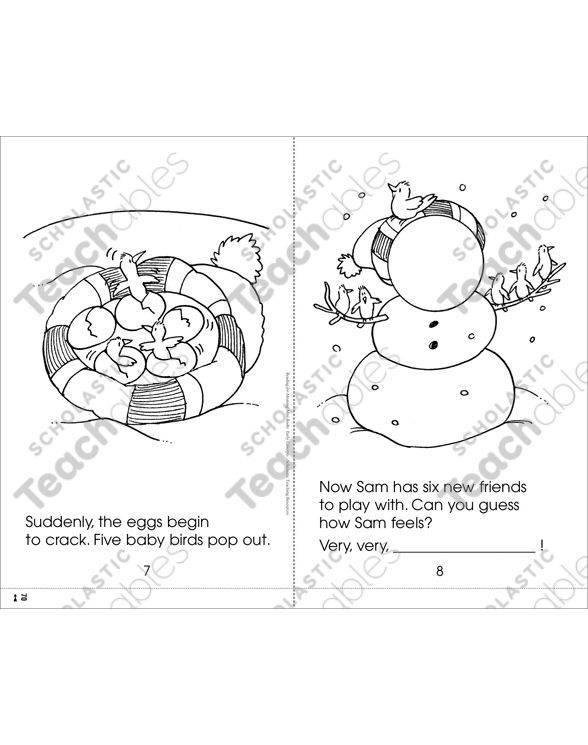 sam the snowman coloring pages