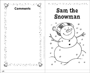 sam the snowman coloring pages