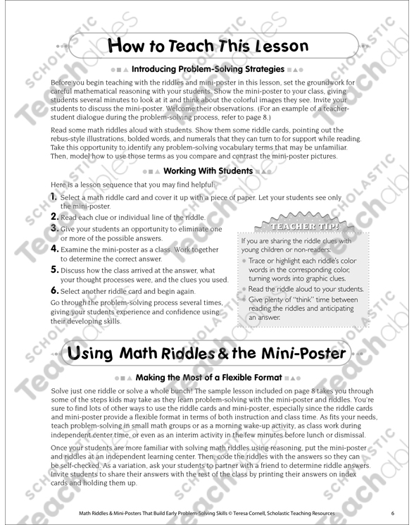 Pumpkin Patch Riddles: Early Problem-Solving | Printable Lesson Plans ...