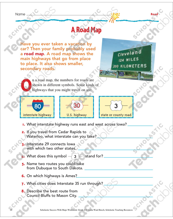 Road Map Worksheets