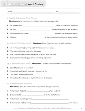 Grammar Practice Worksheets 3rd Grade