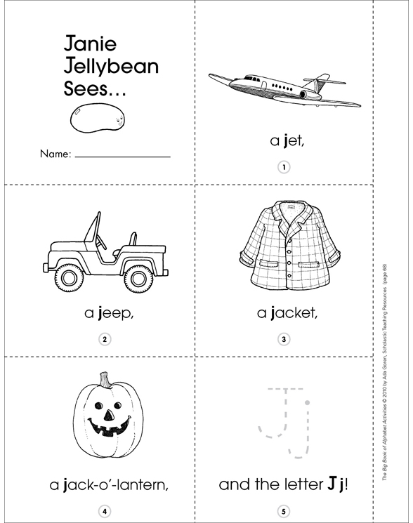 Alphabet Lesson: Letter Jj | Printable Lesson Plans and Ideas
