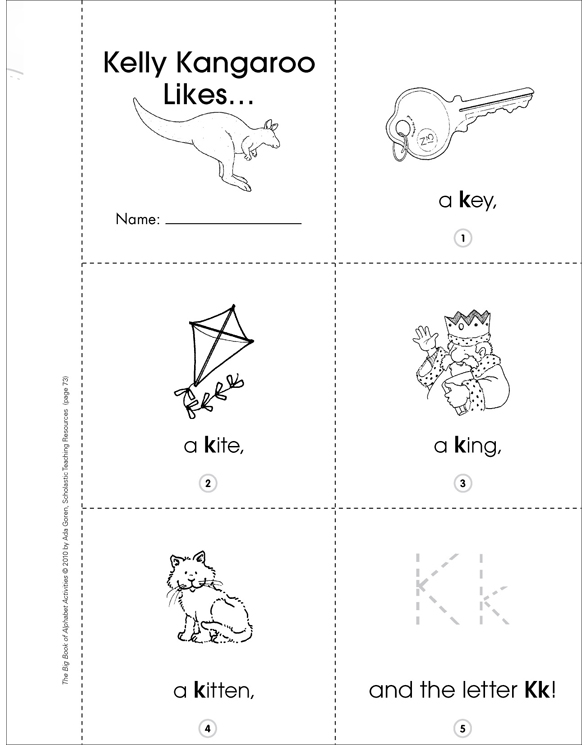 Alphabet Lesson: Letter Kk | Printable Lesson Plans and Ideas