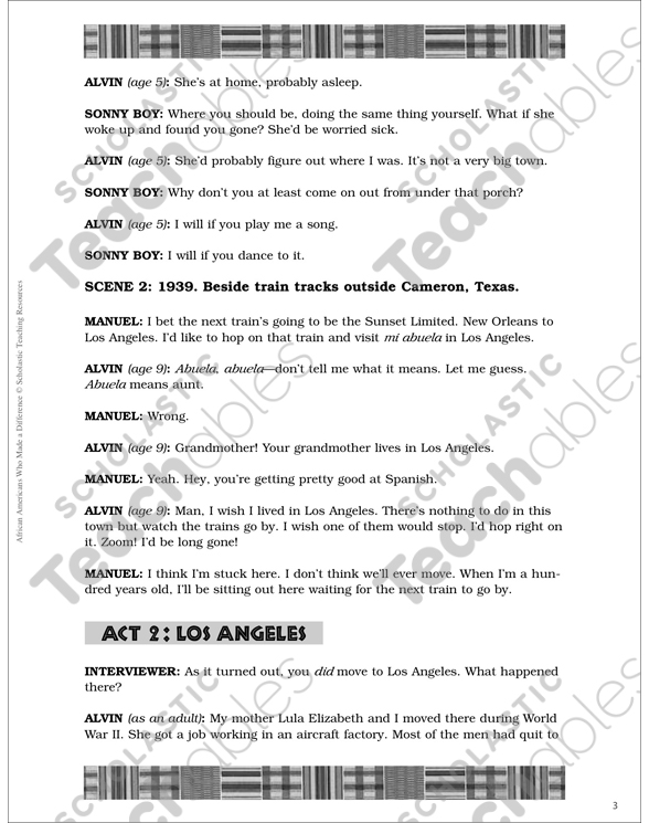 Alvin Ailey, Jr.: Play and Teaching Guide | Printable Texts