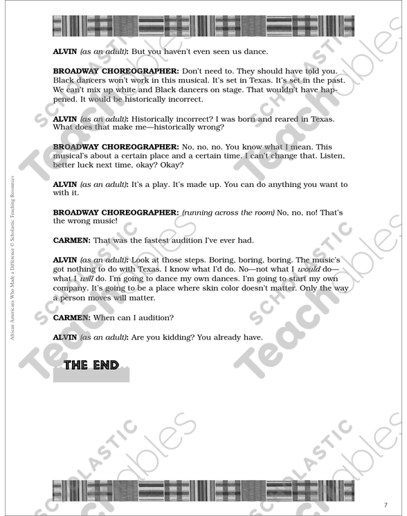 Alvin Ailey, Jr.: Play and Teaching Guide | Printable Texts