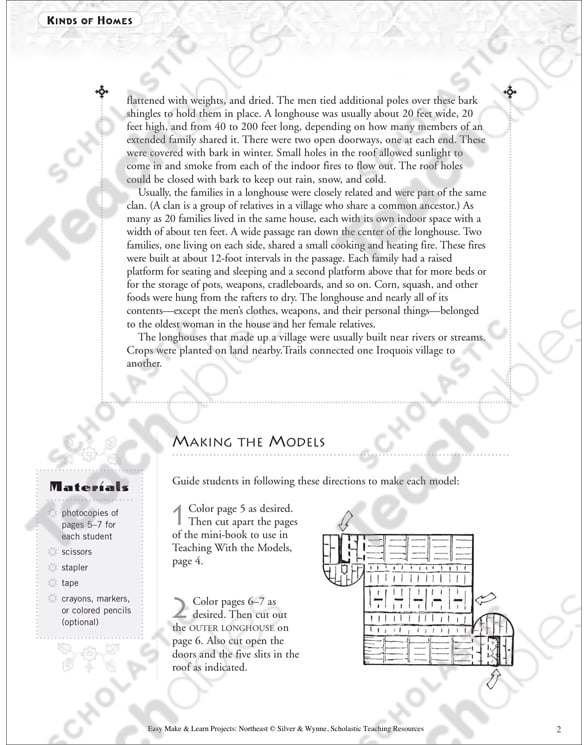 iroquois longhouse coloring page