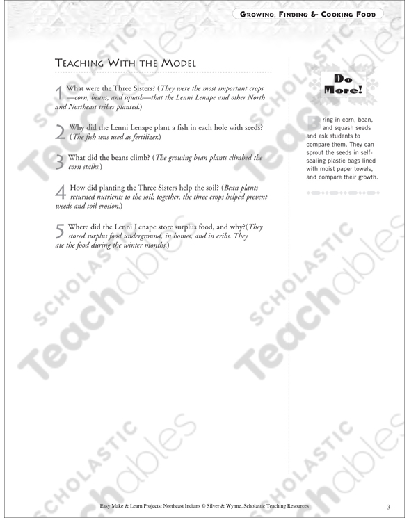 Planting the Three Sisters: Lenni Lenape Food | Printable Lesson Plans ...