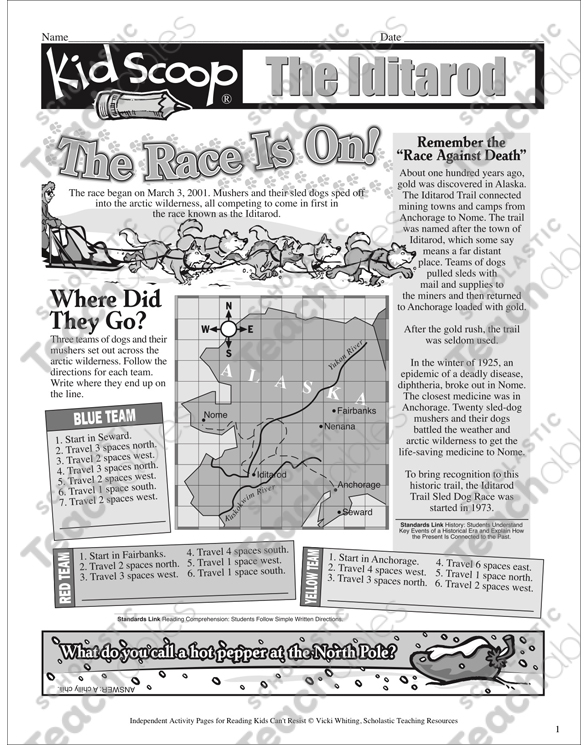 Iditarod Worksheets Alaska Musher On Brink Of Becoming Iditarod's Best