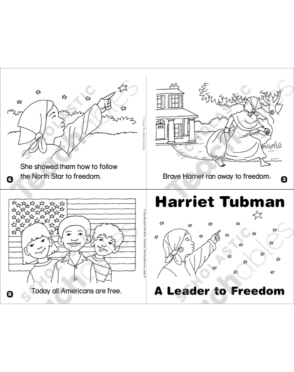 coloring pages about harriet tubman