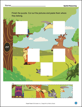 concentration puzzles printable