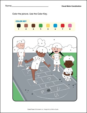 hopscotch coloring sheet