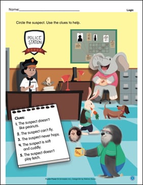 finding clues cartoon