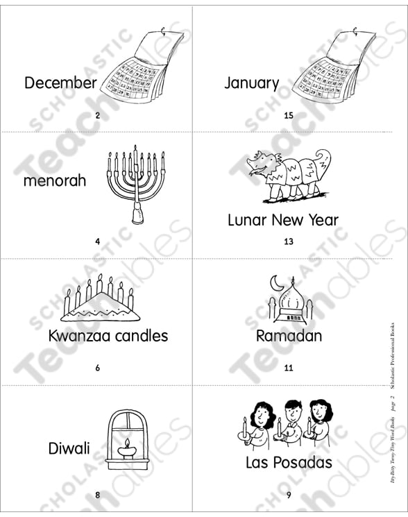 Winter Holidays | Printable Mini-Books