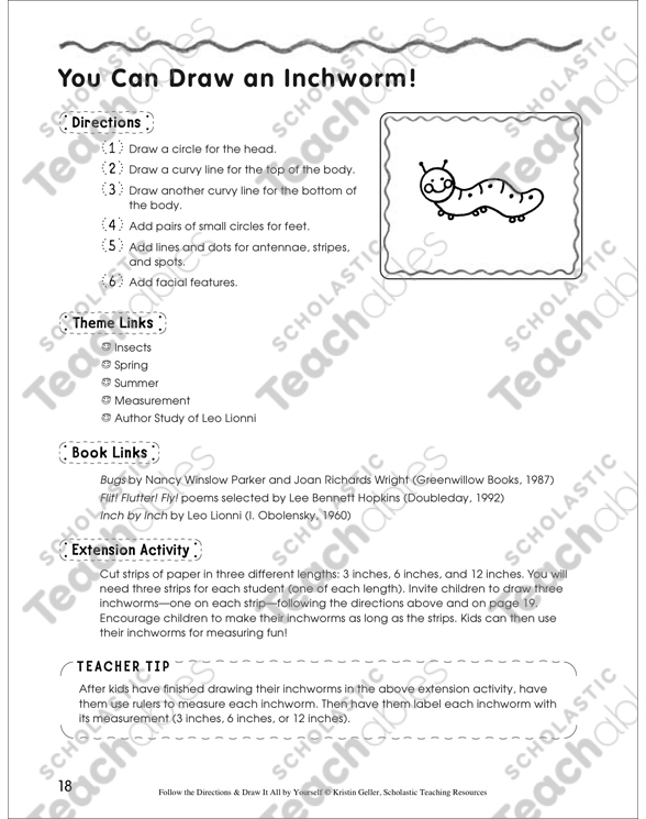 inchworm teaching points