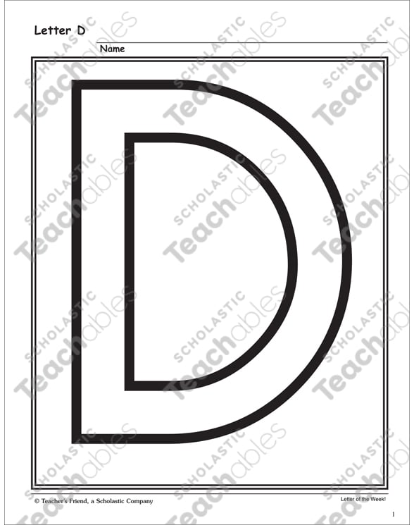 letter d read write inc
