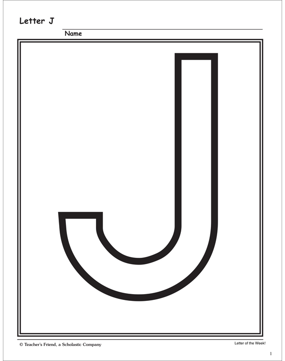 The Letter Jj: Alphabet Unit | Printable Flash Cards and Skills Sheets