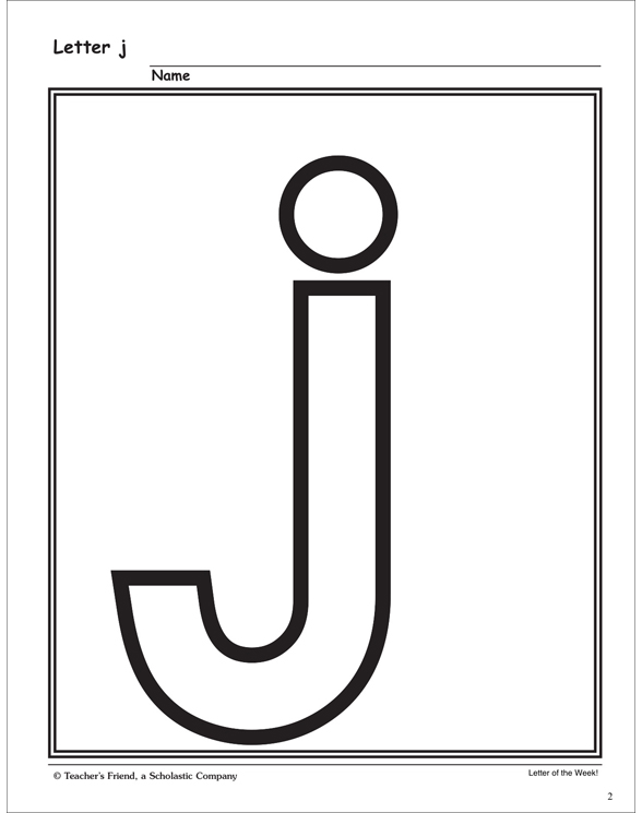 The Letter Jj: Alphabet Unit | Printable Flash Cards and Skills Sheets