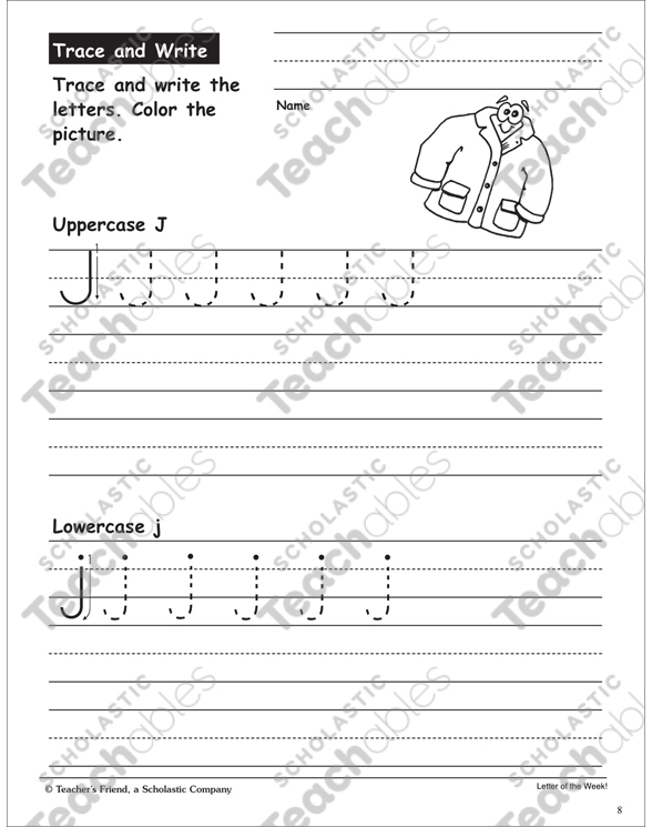 The Letter Jj: Alphabet Unit | Printable Flash Cards and Skills Sheets