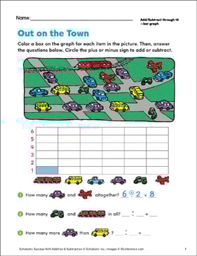 bar graph worksheet tes