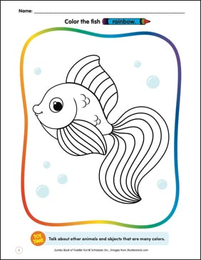 rainbow fish coloring pages printable
