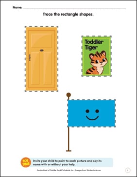 trace over the rectangle