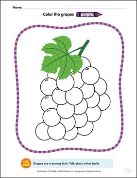 grapes printable coloring pages