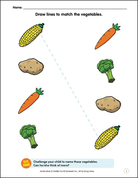 vegetable printables
