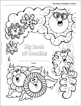 printable months of the year coloring pages