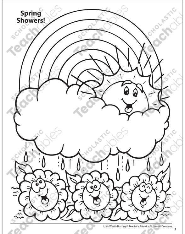 spring coloring pages for 3rd graders