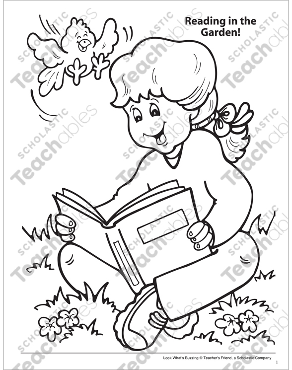 dig into reading coloring pages