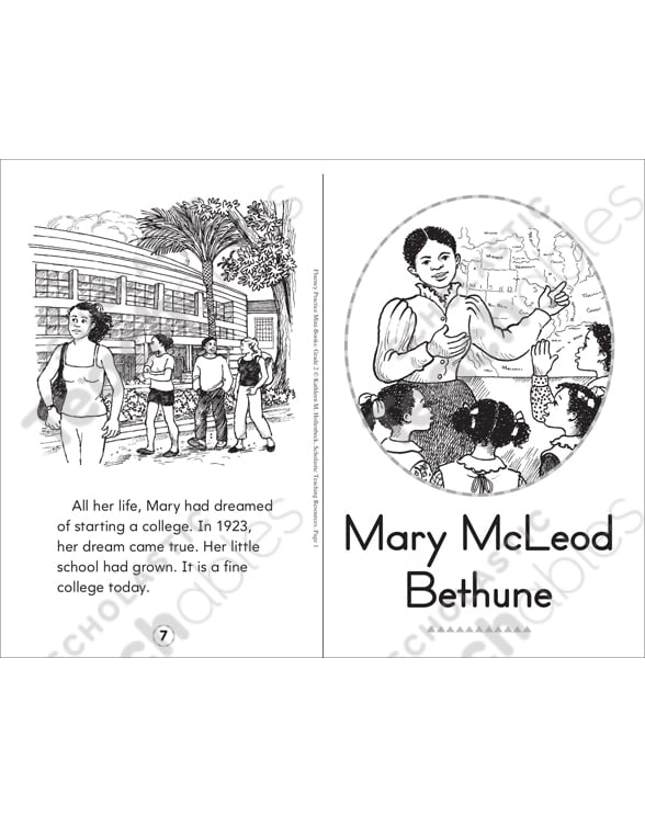 mary mcleod bethune coloring pages